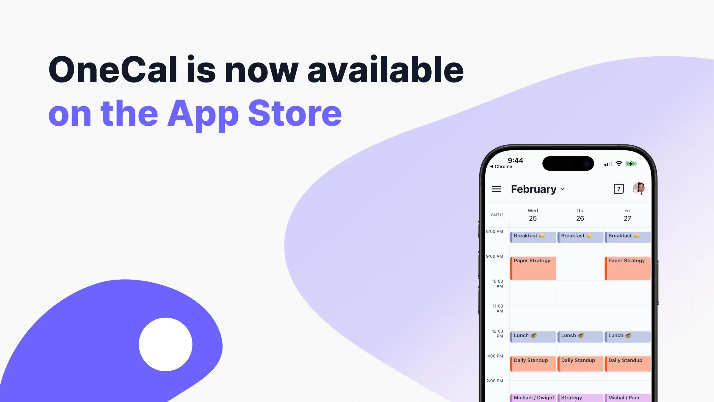 OneCal is Now Available on the App Store 🎉